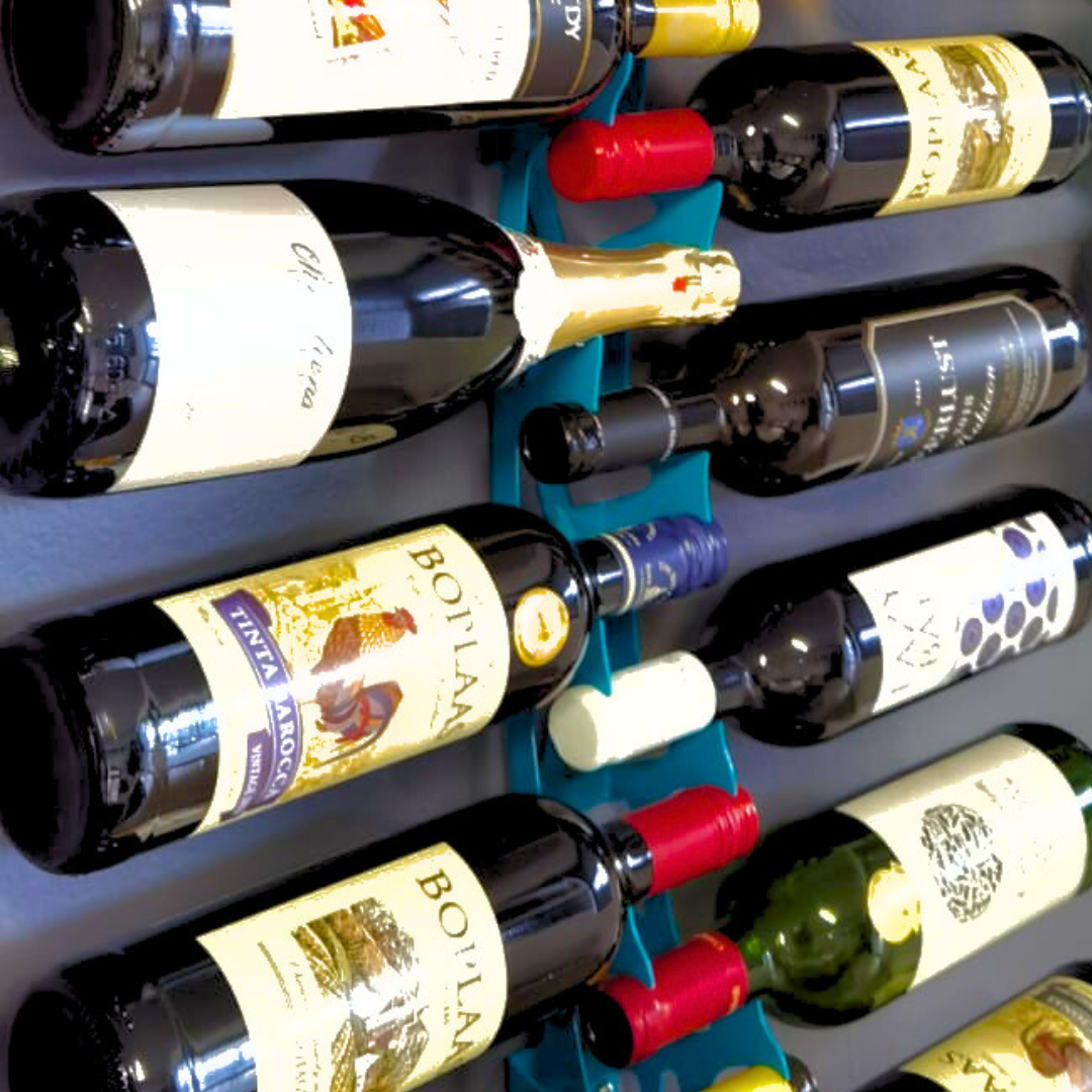 EvaMetal Curved Stack Wine Rack